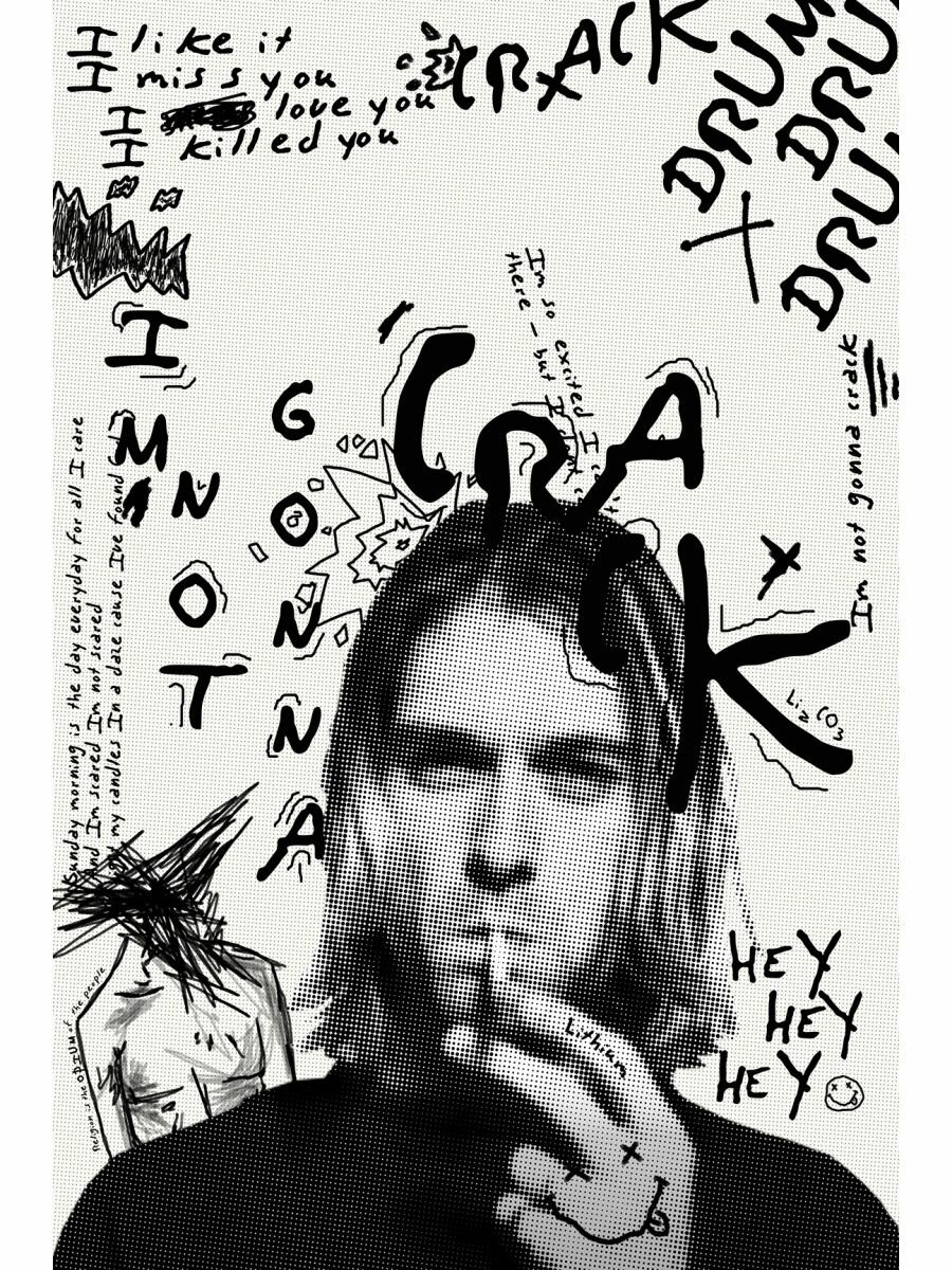 Постер "Nirvana. Солист рок-группы"