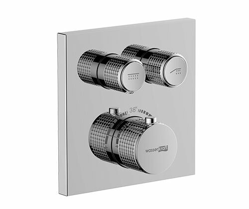 Термостатический смеситель для ванны и душа, хром, WasserKRAFT Dinkel 5848 Thermo