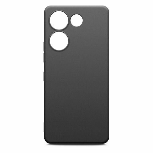 Чехол (клип-кейс) BORASCO для Tecno Camon 20 (4G)/20 Pro (4G), черный [72054]