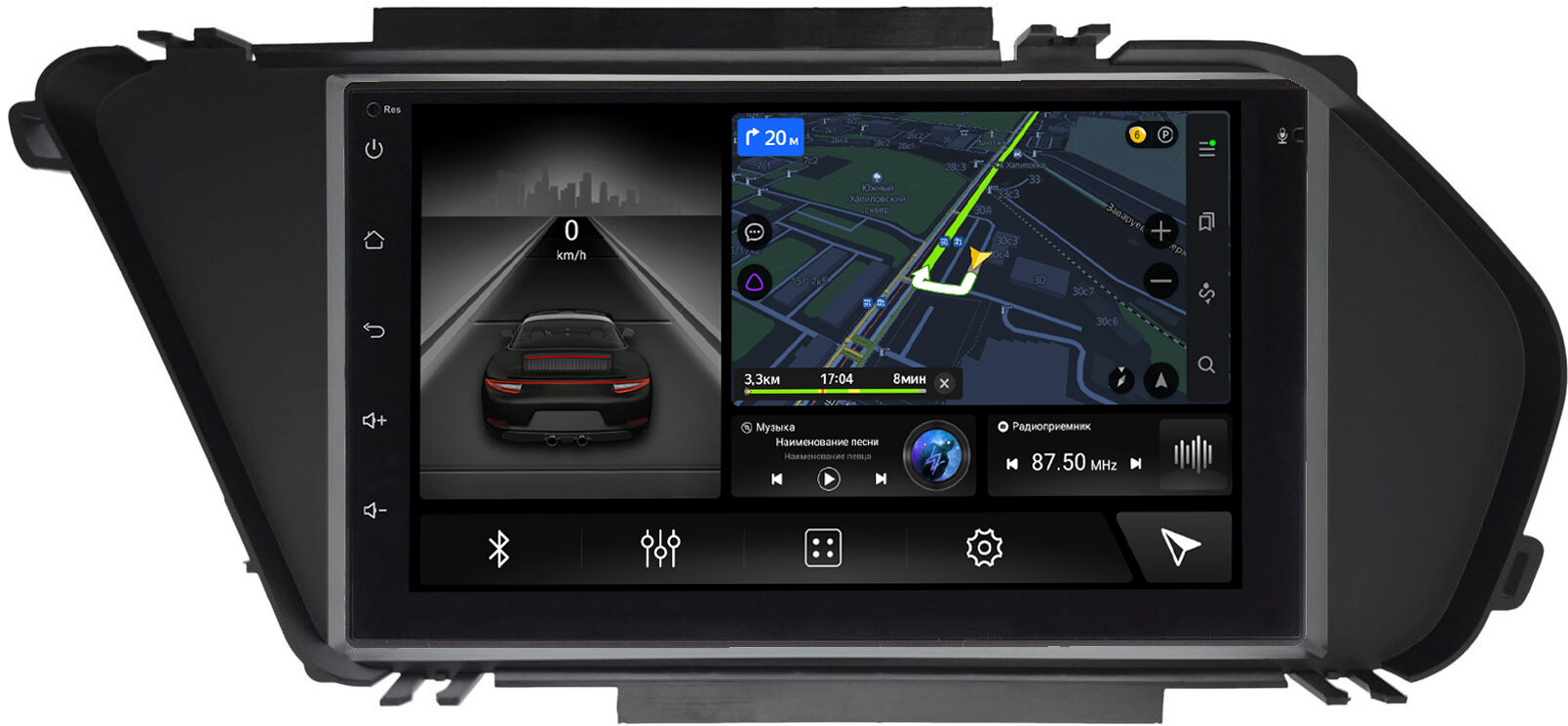 Штатная магнитола Mercedes GLK-klasse (X204) 2012-2015 Canbox M-Line 9863-RP-6493-482 Android 10 (4G-SIM, 2/32, DSP, QLed)