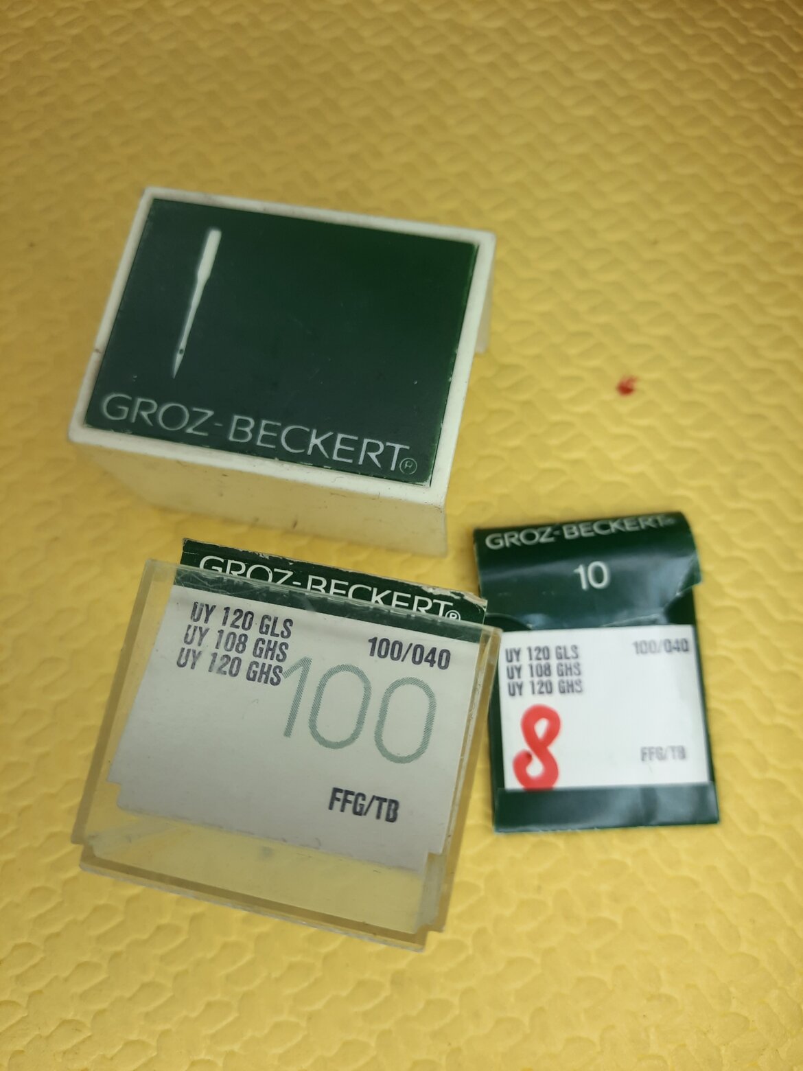 8шт Промышленных швейных игл Groz-Beckert UY120 GLS 108 GHS UY120GHS FFG _TB №100/040