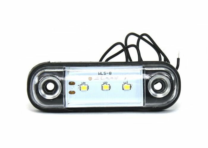 Фонарь габаритный боковой (светодиод) белый ОГ-40 (3 светодиода)