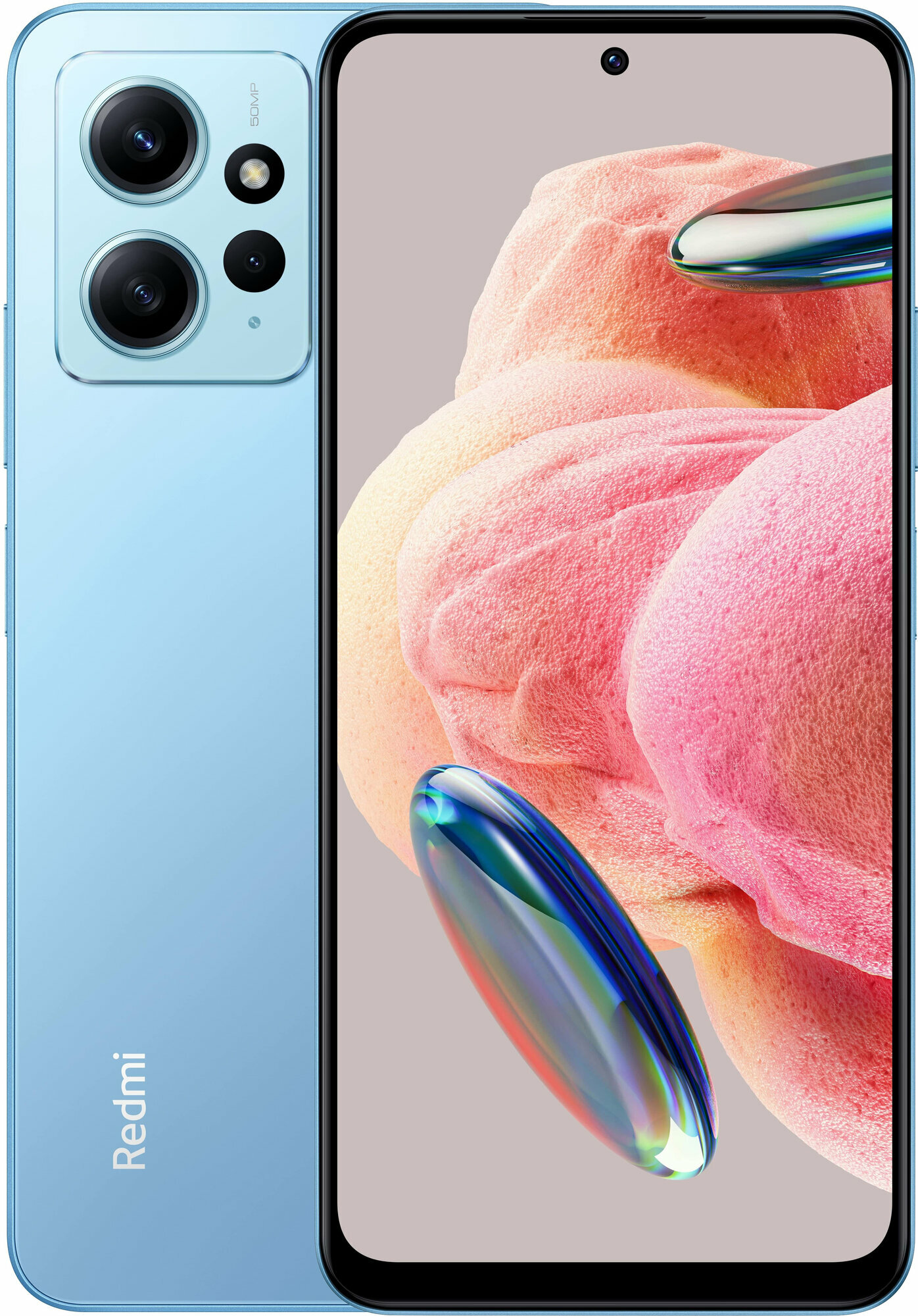 Смартфон Xiaomi Redmi Note 12 4G 12 /256 ГБ Глобальное издание, Dual nano SIM, голубой