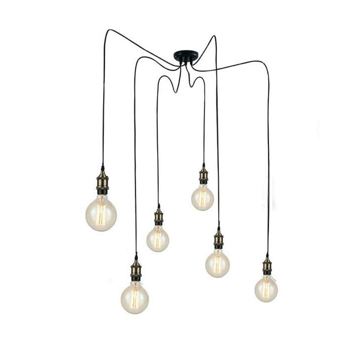 Подвесной светильник Spider Loft It LOFT1162A/6, черный, E27