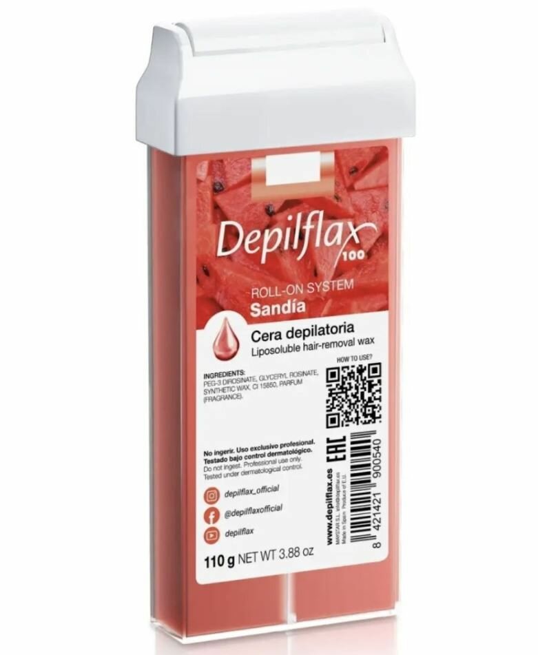 Depilflax Воск в картриджах Арбуз 110 г. для всех типов кожи