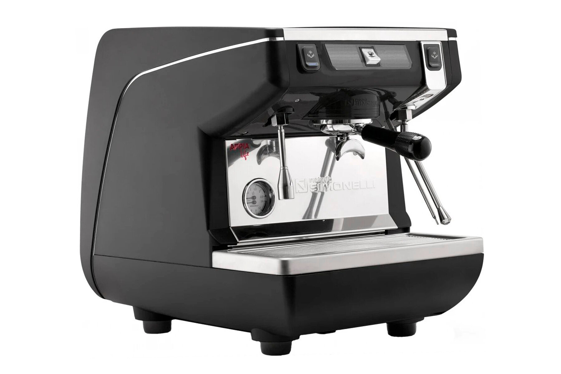 Кофемашина-полуавтомат Nuova Simonelli Appia Life 1Gr S 220V black традиционная с 1 высокой группой