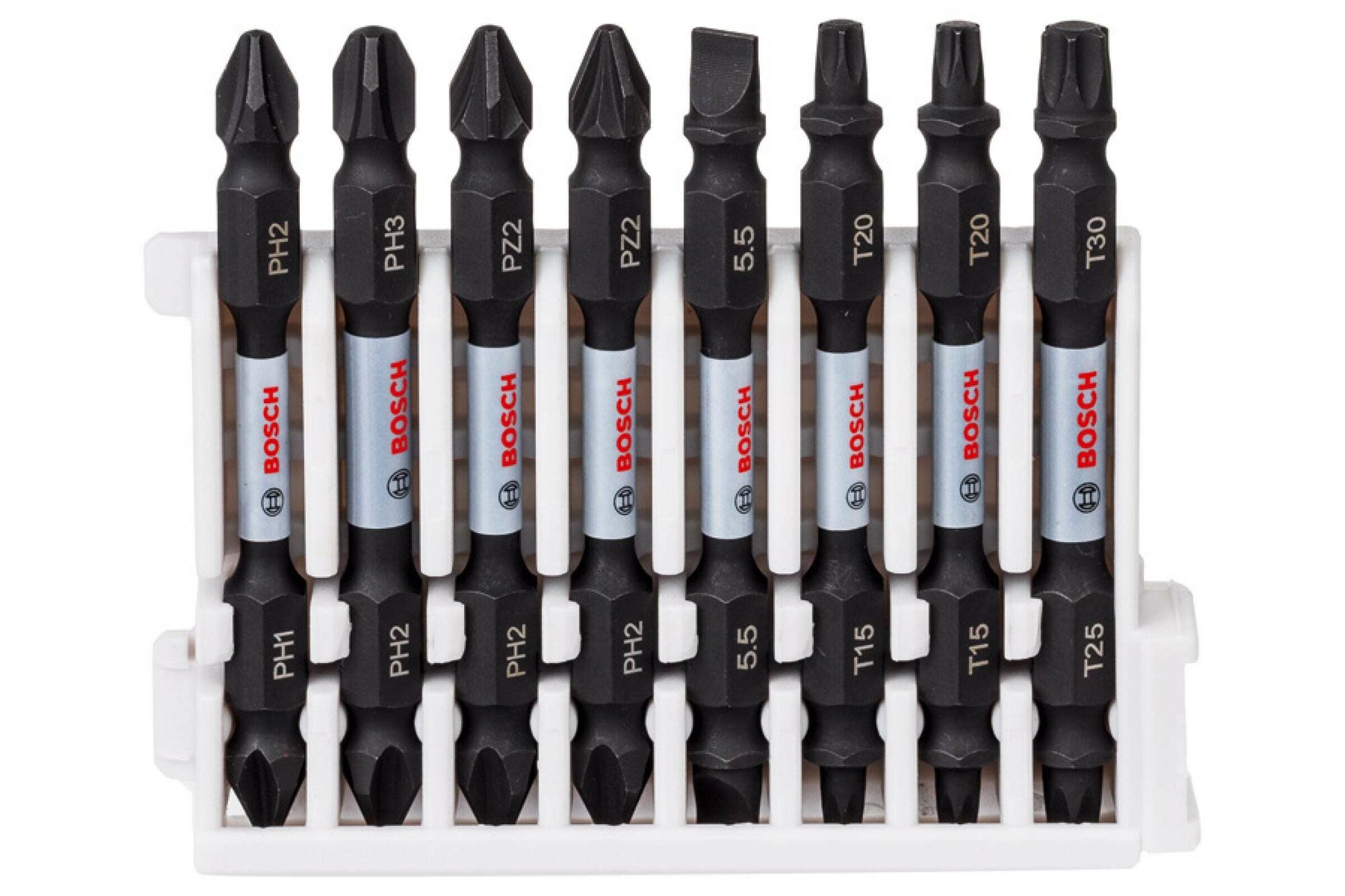 Набор двусторонних ударных бит Impact Control (65 мм; 8 шт.) Bosch 2608522344