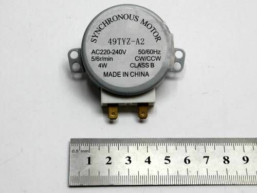Двигатель (мотор) вращения тарелки для СВЧ 49TYZ-A2, универсальный