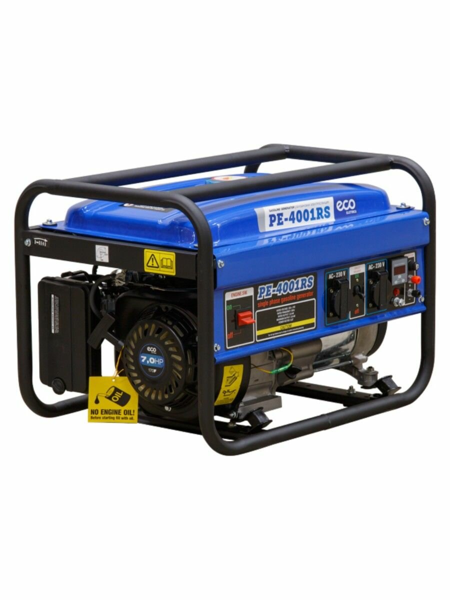 ECO Генератор бензиновый 2.8 кВт 7 л. с. ECO PE-4001RS