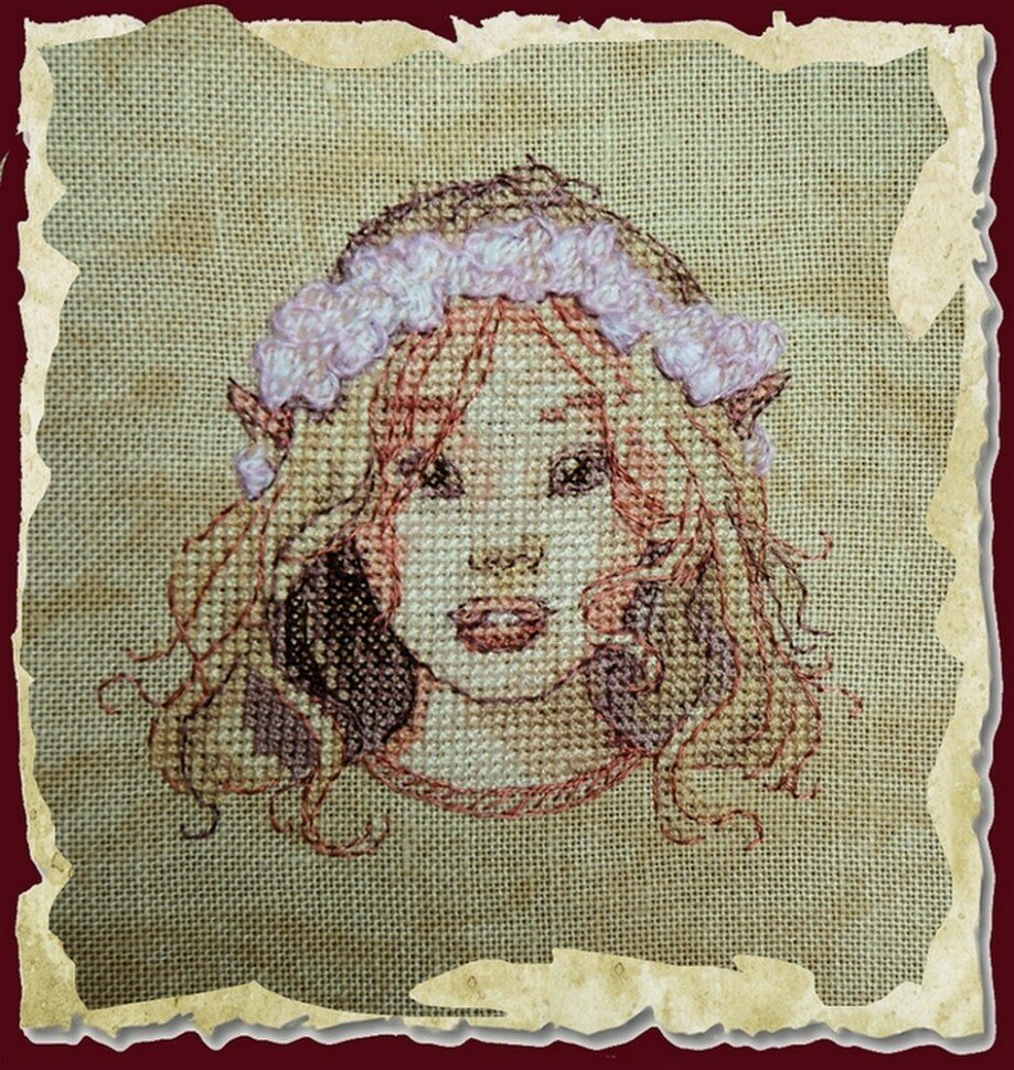 Набор для вышивания Nimue #79-A049 K Eveil d'une Fee (Пробуждение феи), Счетный крест, 9.5 x 9 см