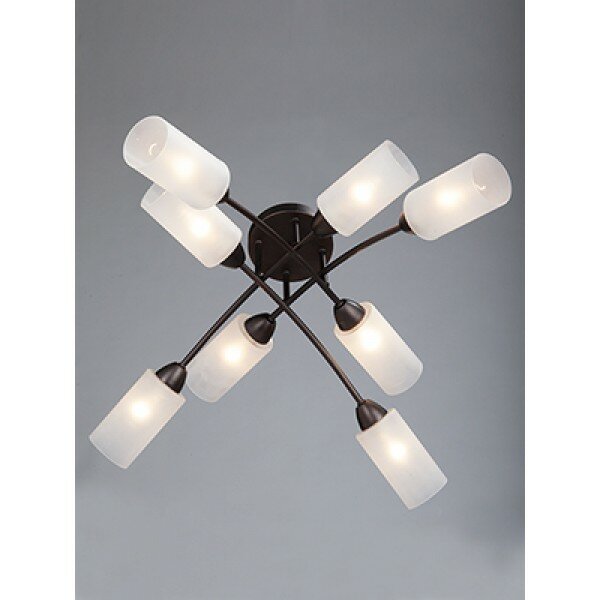 Люстра потолочная Vitaluce V4188-7/8PL коричневый матовый