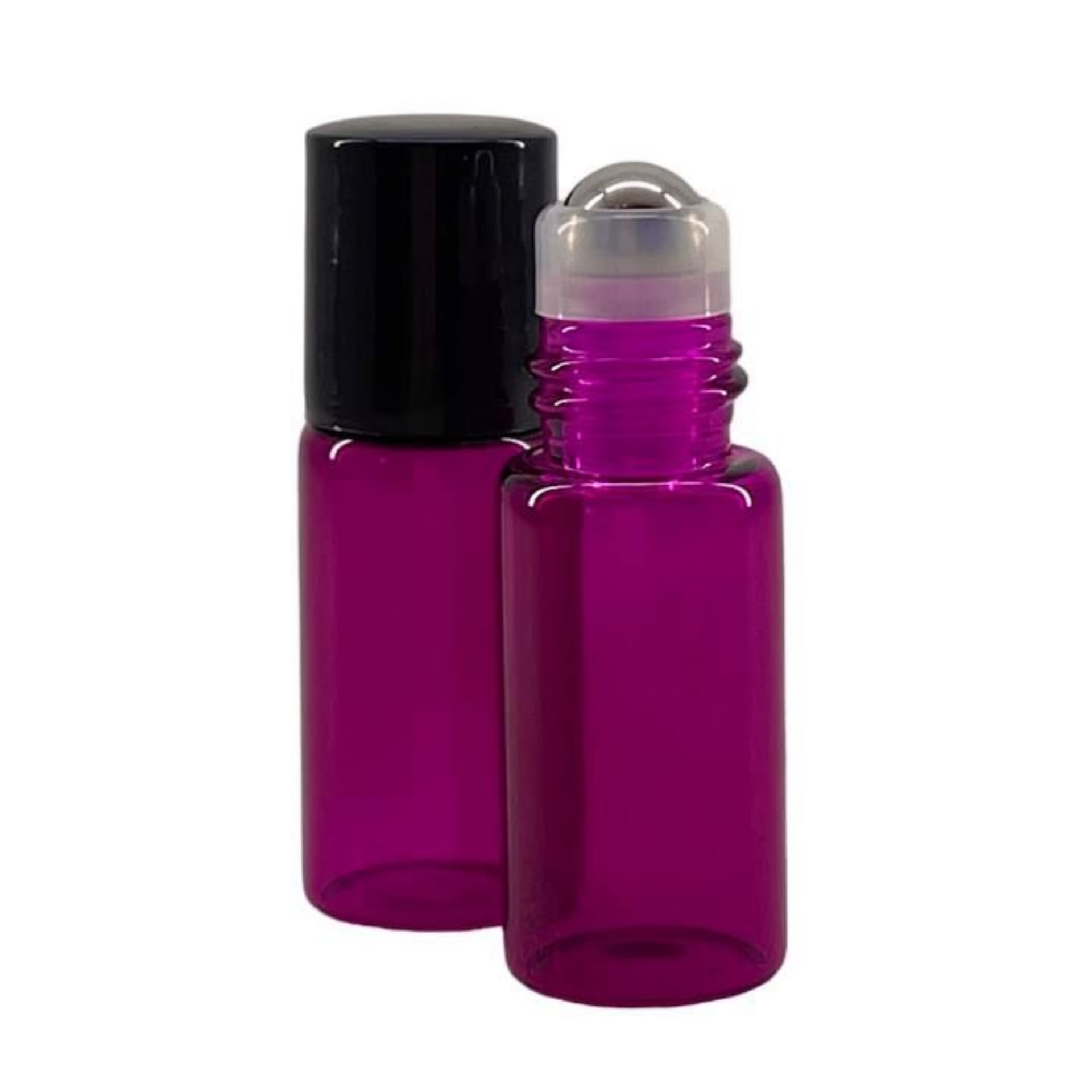 Набор роллеров для эфирных масел, флакон 3 мл, 15 штук, малиновое стекло