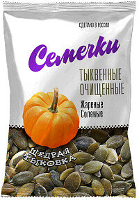Семечки тыквенные очищенные соленые 35 г. 4 уп.