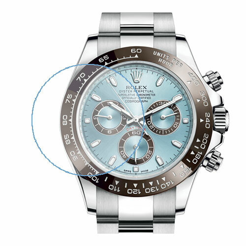 Скрин Мобайл защитный экран для часов Rolex - Cosmograph Daytona - Oyster - 40 mm - platinum из нано стекло 9H