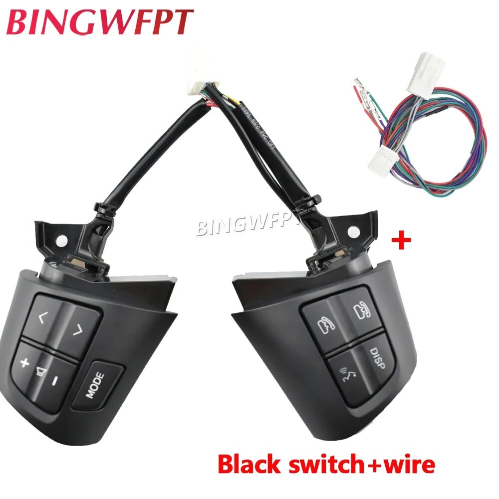 Кнопка управления аудиосигналом на руль 8425002230 для TOYOTA COROLLA A * DE150 N * DE150 NR * E150 ZR * E15 ZZ * E150 2010-2013 84250-02230 Black-wire