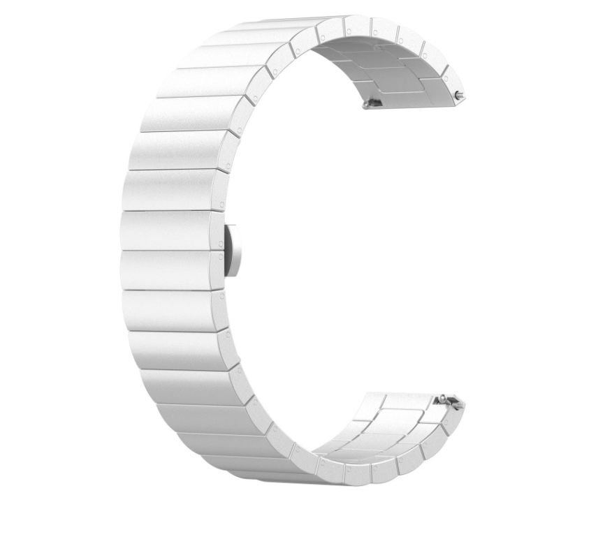 Сменный ремешок MyPads Inox Clip для умных-смарт часов Huawei Watch GT 2 Pro металлический (серебристый)