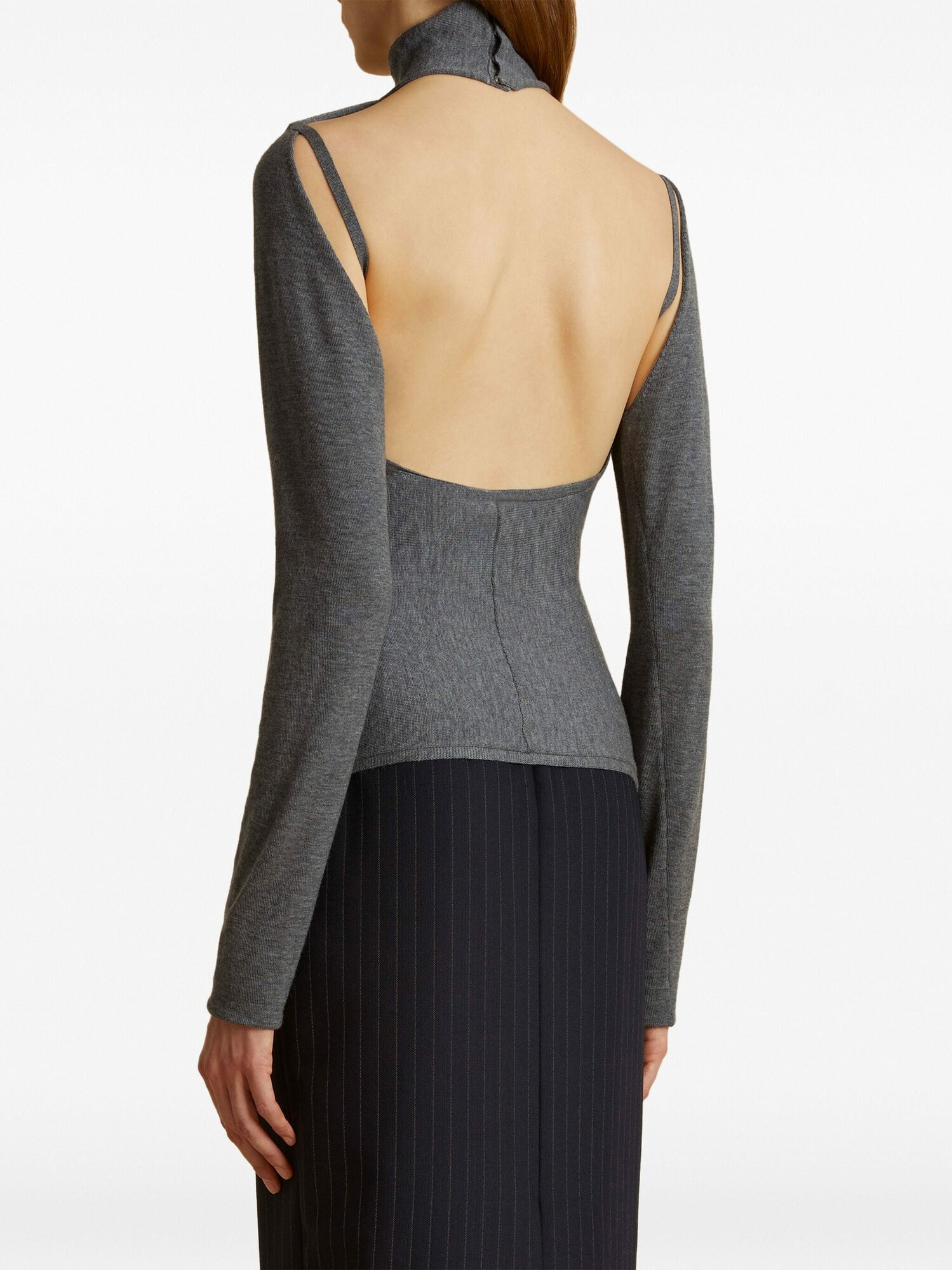 Толстовка Khaite The Marlowe wool sweatshirt, размер S, , grey — фото 1