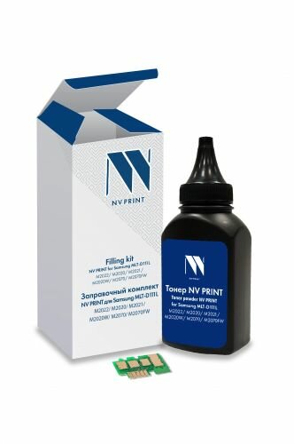 Заправочный комплект NV Print для Samsung MLT-D111L (M2022, M2020, M2021, M2020W, M2070, M2070FW), 60 гр (тонер + чип)
