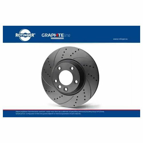 Тормозной диск передний ROTINGER RT20455GLT5 для Mercedes SPRINTER 906; VW CRAFTER 3035 2E, CRAFTER 3050 2E,