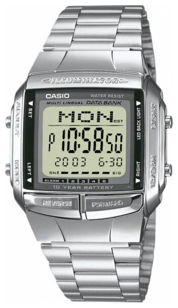 Наручные часы CASIO, серебряный, черный, серый — фото 1