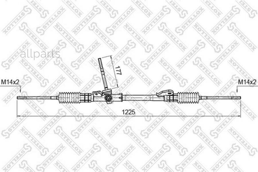 STELLOX 0035015SX рейка рулевая мех-ская! 51802\ Ford Escort 90>