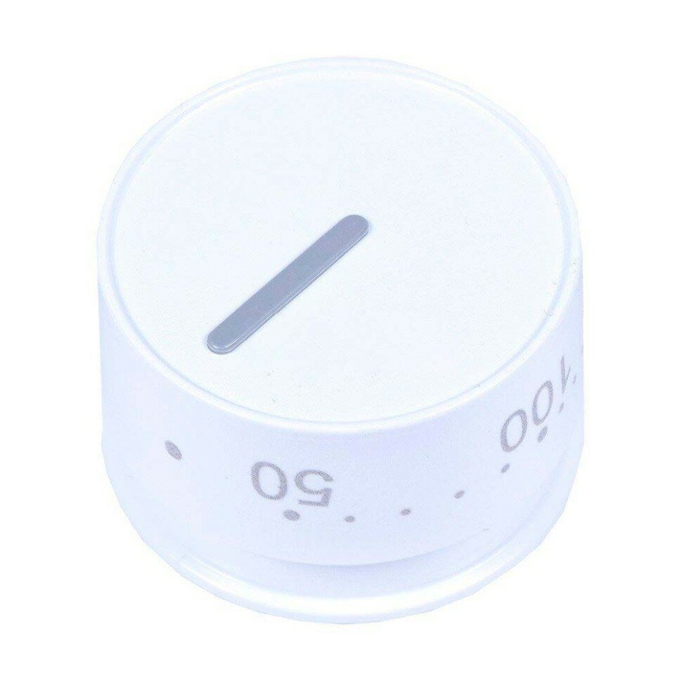 Ручка управления температурой духовки для плиты Hansa белая 9057370