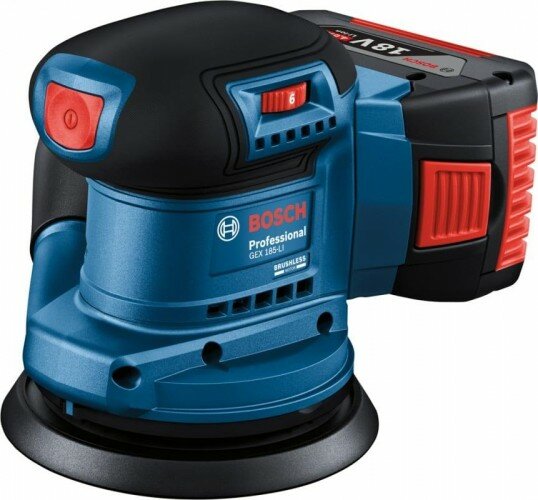 Виброшлифмашина эксцентриковая аккумуляторная BOSCH GEX 185-LI 06013A5021