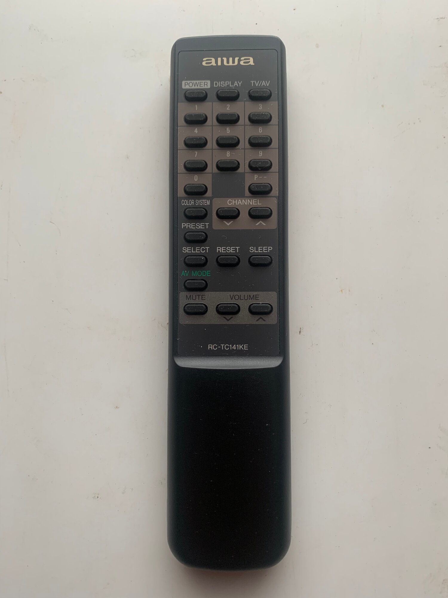 Пульт Aiwa RC-TC141KE, оригинальный, для телевизоров Aiwa, беспроводной, черный