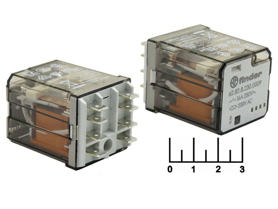Реле ~220V 16A/250V 62.82.8.230.0009 Finder
