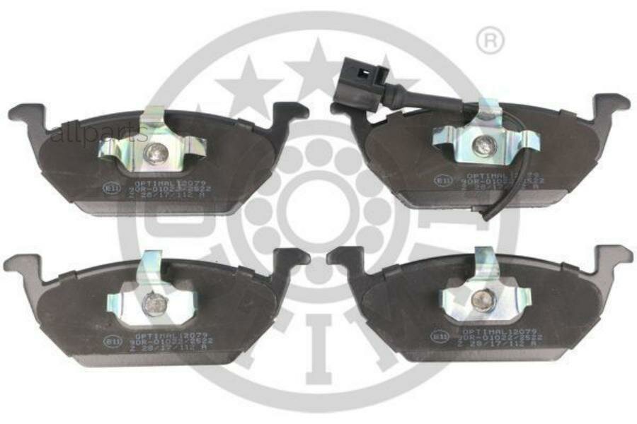 OPTIMAL BP-12079 Колодки тормозные дисковые комплект AUDI: A2 (8Z0) A3 (8L1) A3 (8P1) A3 Cabriolet (8P7) A3 Spo