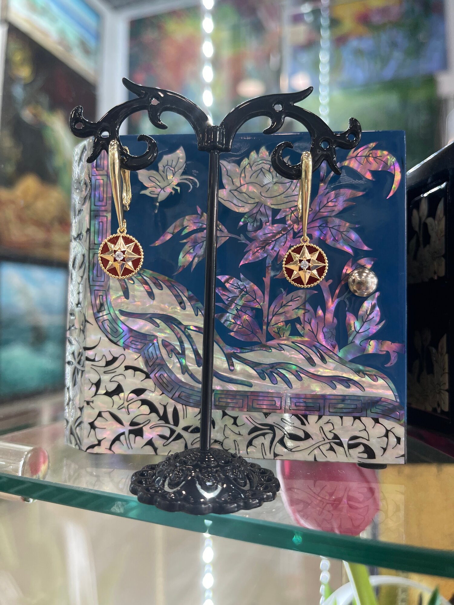 Серьги с подвесками Jewellery by Marina Orlova, сердолик, размер 30 мм, коричневый — фото 1