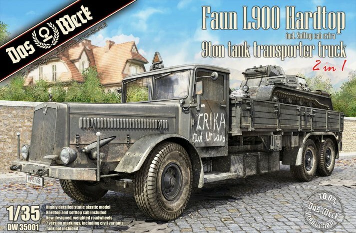 DW35001 Das Werk Тягач Faun L900 Hardtop 1/35