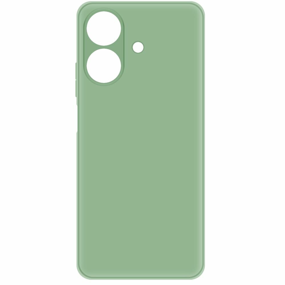 Чехол-накладка Krutoff Silicone Case для Realme Note 60/Note 60X зелёный