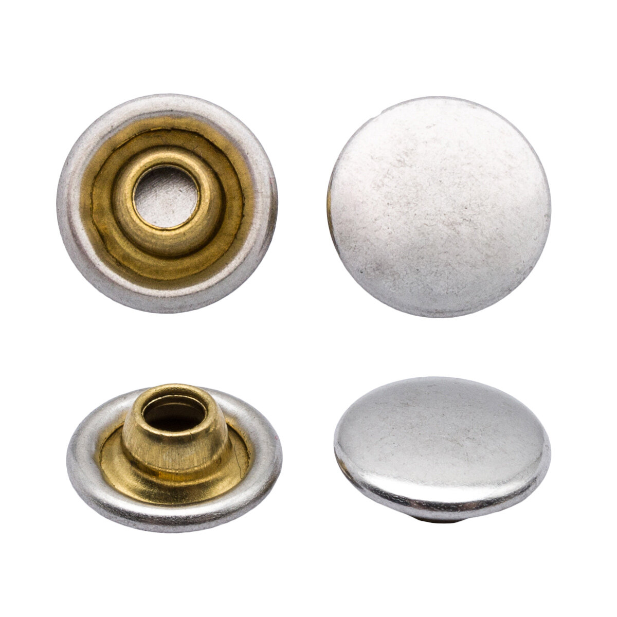 Хольнитены односторонние джинсовые 8,5 мм, BIG, 53430, без гвоздика, металл (никель), 50 шт