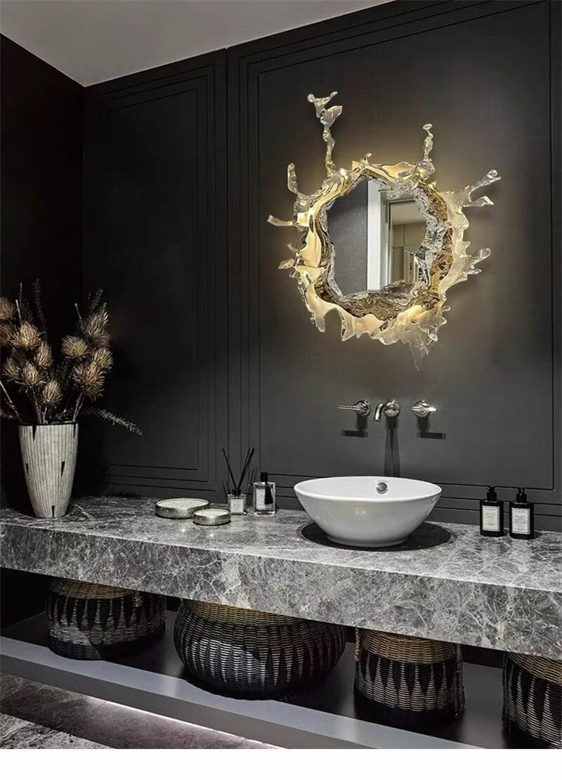 Настенный светильник Бра С зеркалом брызги