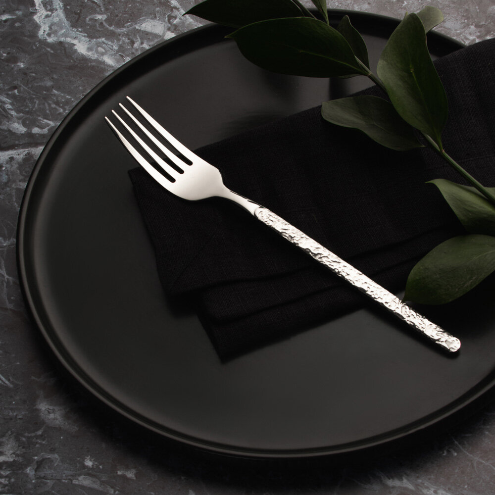 Набор столовых закусочных вилок 21 см, 2 штуки, нержавеющая сталь.