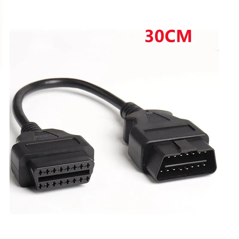 OBD2 кабель-удлинитель 30CM Black