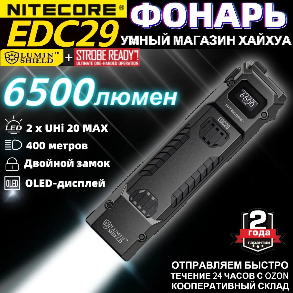 NITECORE EDC 29 Фонарь-прожектор