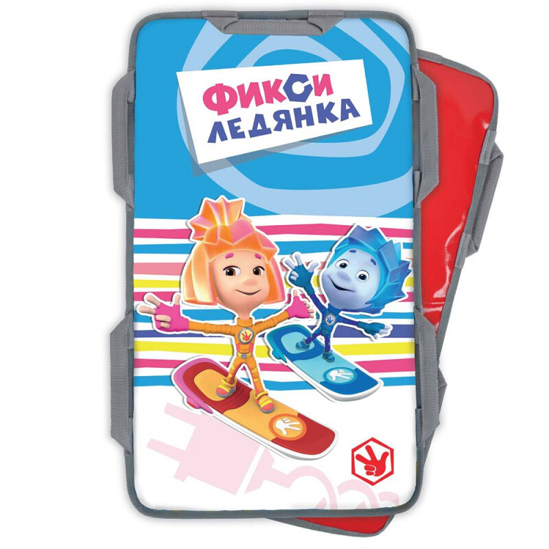 Ледянка NIKA Фиксики, мягкая, для двоих, цвет голубой, от 3 лет, 41х72 см