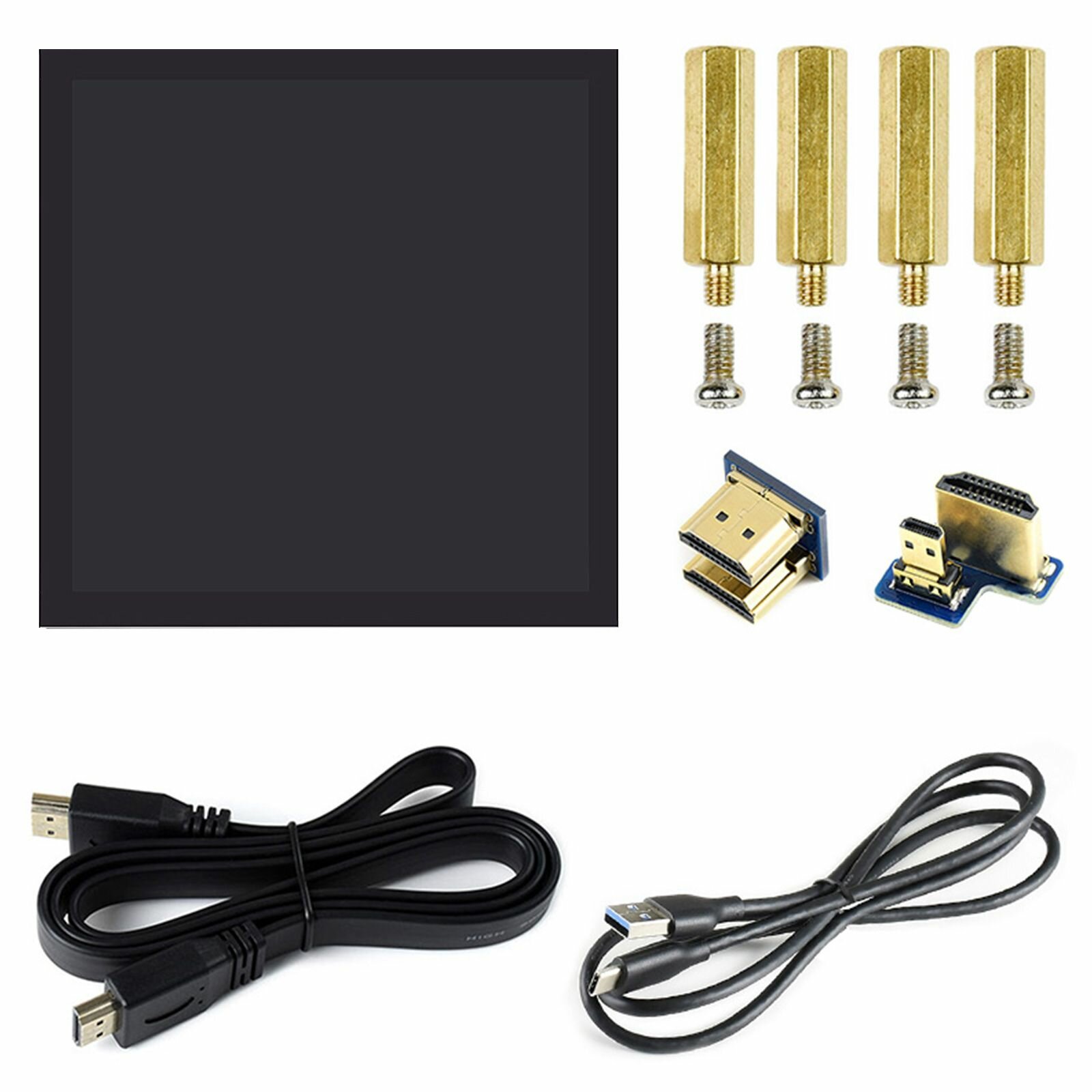 (1 комплект) 4-дюймовый сенсорный емкостный экран, квадратный дисплей IPS, полная посадка, без привода