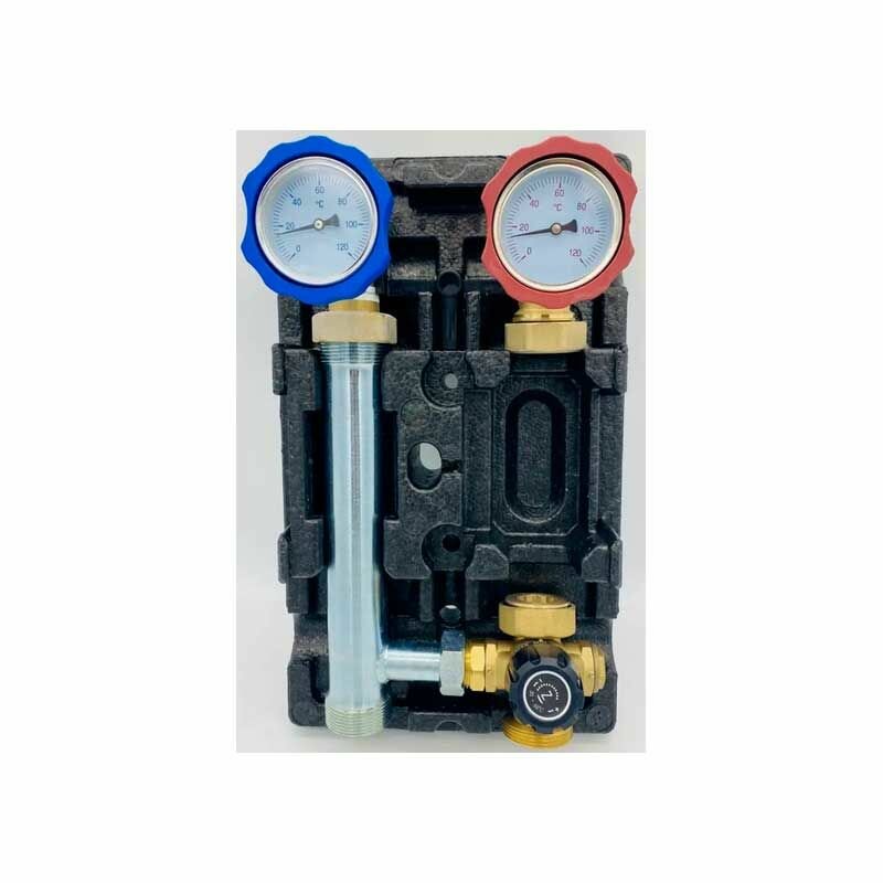 Группа быстрого монтажа Zeissler TK с трёхходовым термостатическим смесительным клапаном, без насоса
