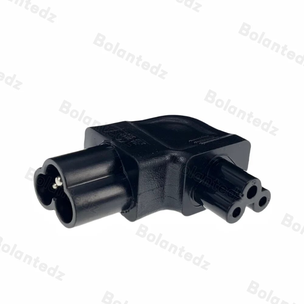 Адаптер IEC320 C5 на C6 черный, Right