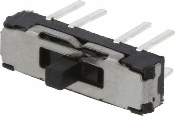 Переключатель C&K JS203011CQN движковый Пол: 2 DP3T 0,3A/6ВDC ON-ON -40-85 град. C 1шт
