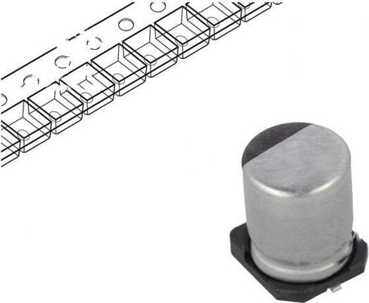 Конденсатор NICHICON UUD1C221MCL1GS Конденсатор: электролитический SMD 220мкФ 16ВDC O6,3x7,7мм 1шт