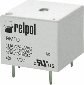 Реле RELPOL RM50-3011-85-1048 Реле: электромагнитное SPDT Uобмотки: 48ВDC 10A/240ВAC 15А 1шт