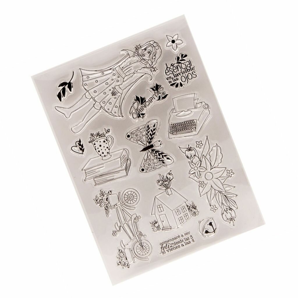 Прозрачный силиконовый штамп T2107