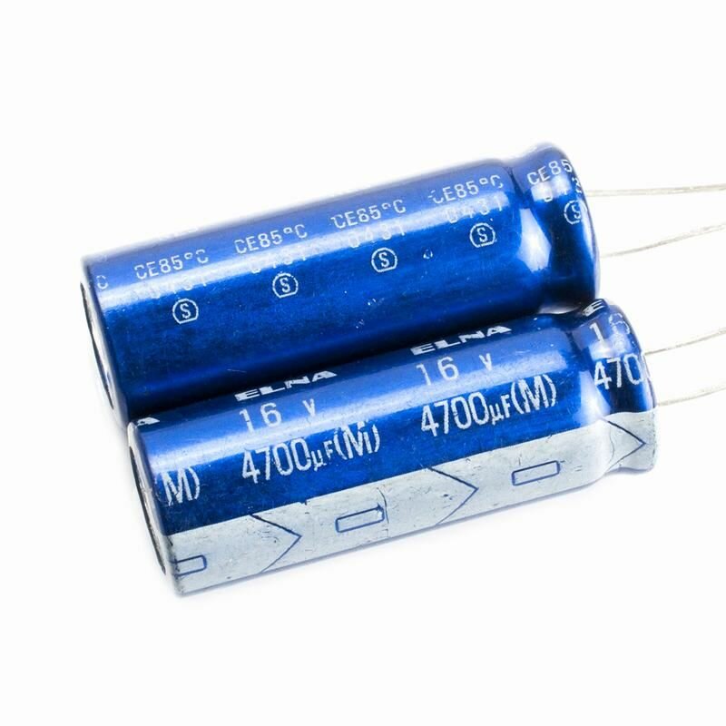 1шт. Elna Конденсатор 16В-4700мкФ (4700uF-16V, -40+85C,35x12мм)