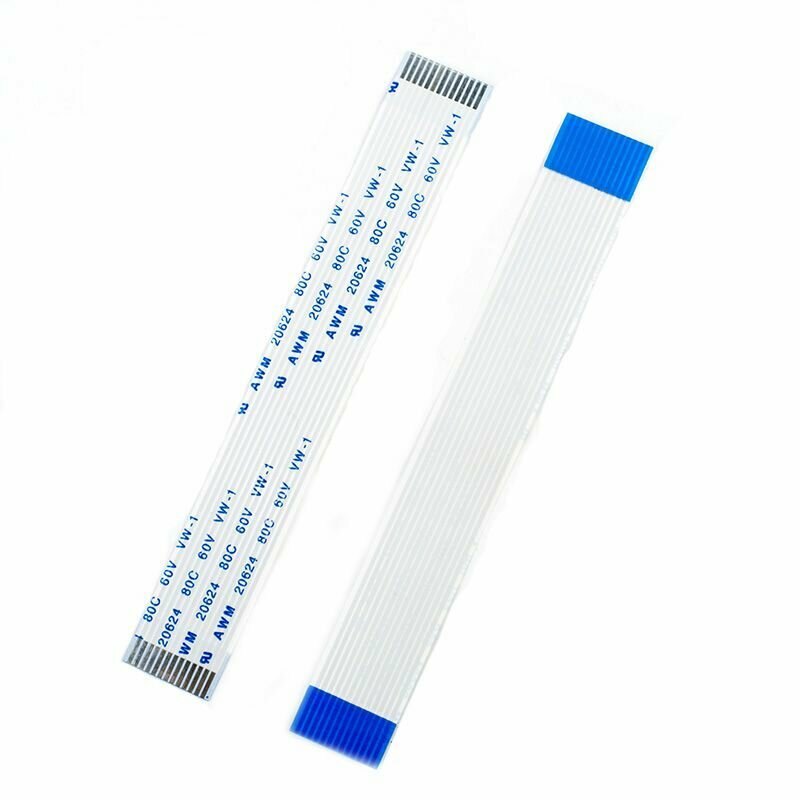 Шлейф FFC 13-pin Шаг 1.0mm Длина 10cm Прямой A-A AWM 20624 80C 60V VW-1