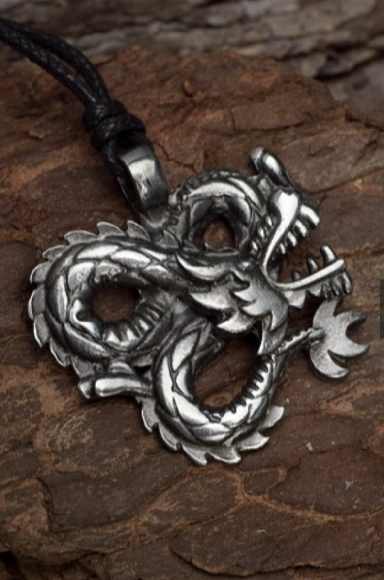 Амулет TOTEM №28 "Дракон" Насыщает Энергией, помогает выполнить поставленные задачи, исполняет Желания, защищает от вероломства, 40х31мм, металлический