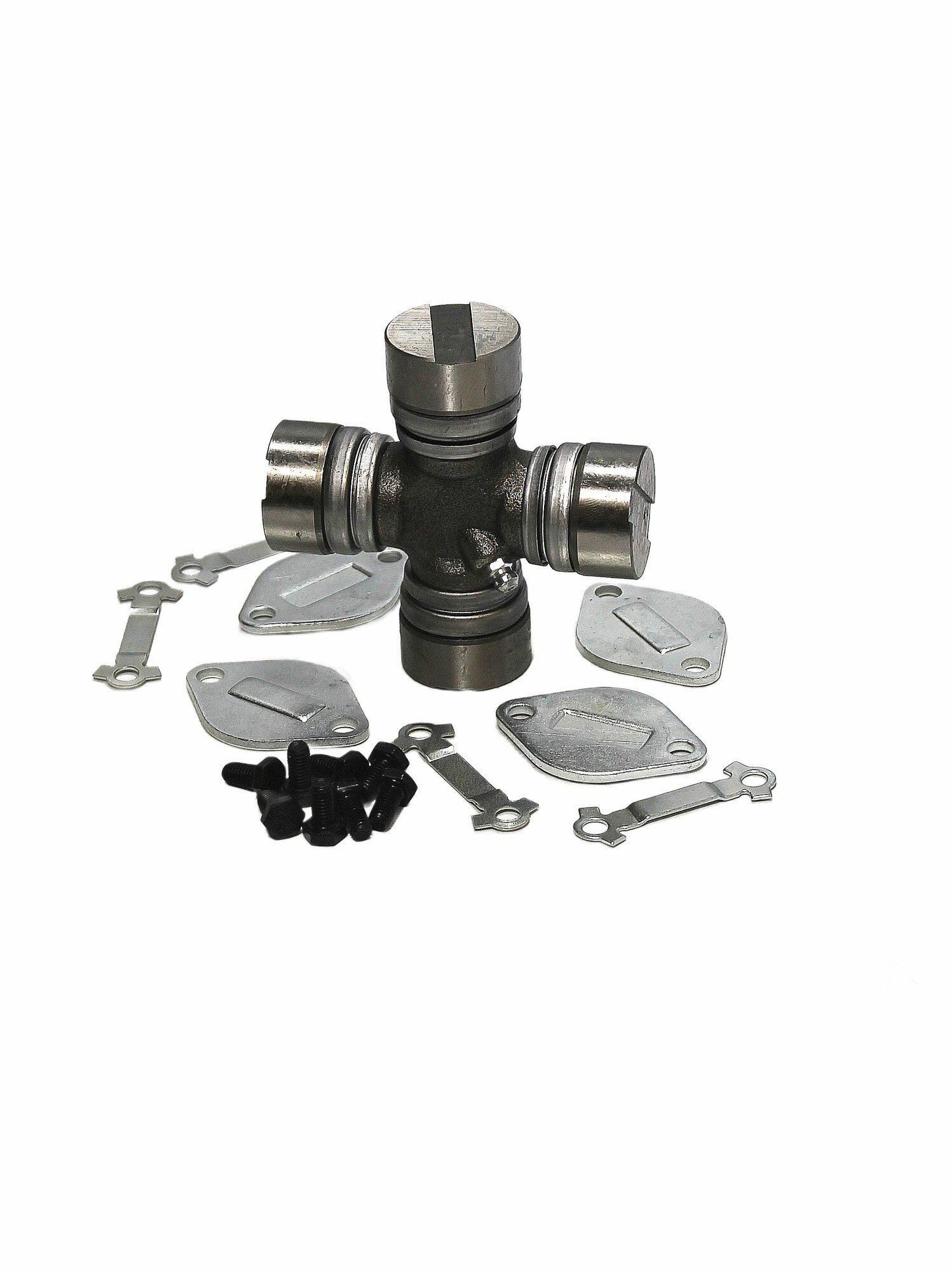 Крестовина карданного вала для а/м ГАЗ 53, 3307, комплект, 4 пластины и 8 болтов